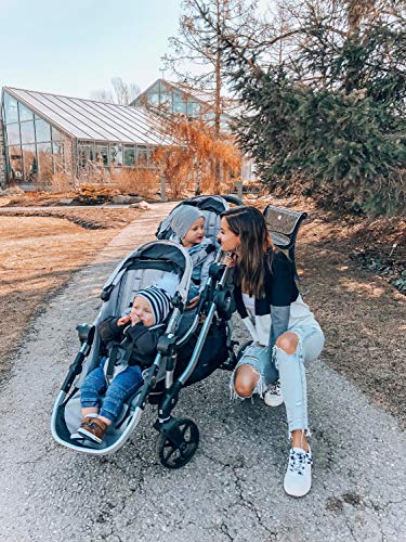Baby Jogger City Select Stroller with Deluxe Pram | Baby Stroller with 16 Ways to Ride | Deluxe Pram Bassinet for Infants & Toddlers, Jet