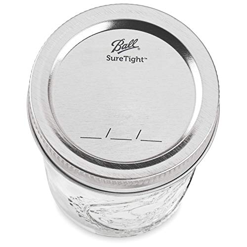 Ball Wide Mouth Pint and Half Glass Mason Jars with Lids and Bands, 24-Ounces, 9-Count