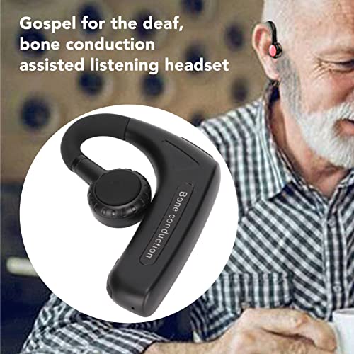 Bluetooth Headset,Bluetooth Earpiece, Bluetooth Bone Conduction Earbuds, Noise Cancelling Stereo Bluetooth 5.0 Multifunctional Hands Free Wireless Earphone, for Business, Office, Driving, Sportin