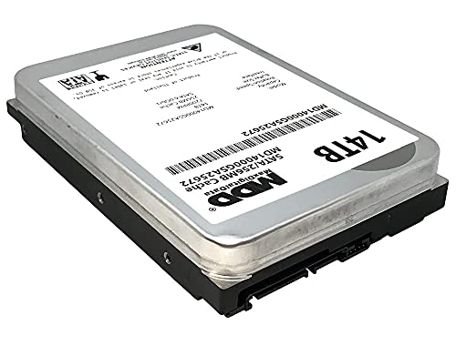 MaxDigitalData (MD14000GSA25672) 14TB 7200RPM SATA 6Gb/s 256MB Cache 3.5inch Internal Desktop Hard Drive - 3 Years Warranty (Renewed)