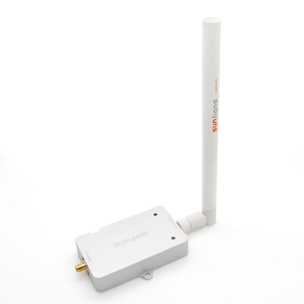 Sunhans 2.4GHz WiFi Signal Booster 36dBm 4000mW Wireless Repeater Bi-directional Amplifier Extender enhance RC Drone,Camera System,Router/AP WiFi Signal Range