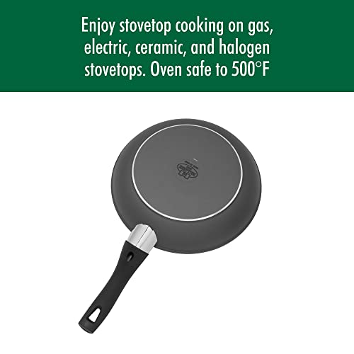 BALLARINI Parma Arezzo by HENCKELS 3-pc Nonstick Fry Pan Set, Made in Italy, Durable and Easy to clean, Set includes 8-inch, 10-inch and 12-inch fry pan