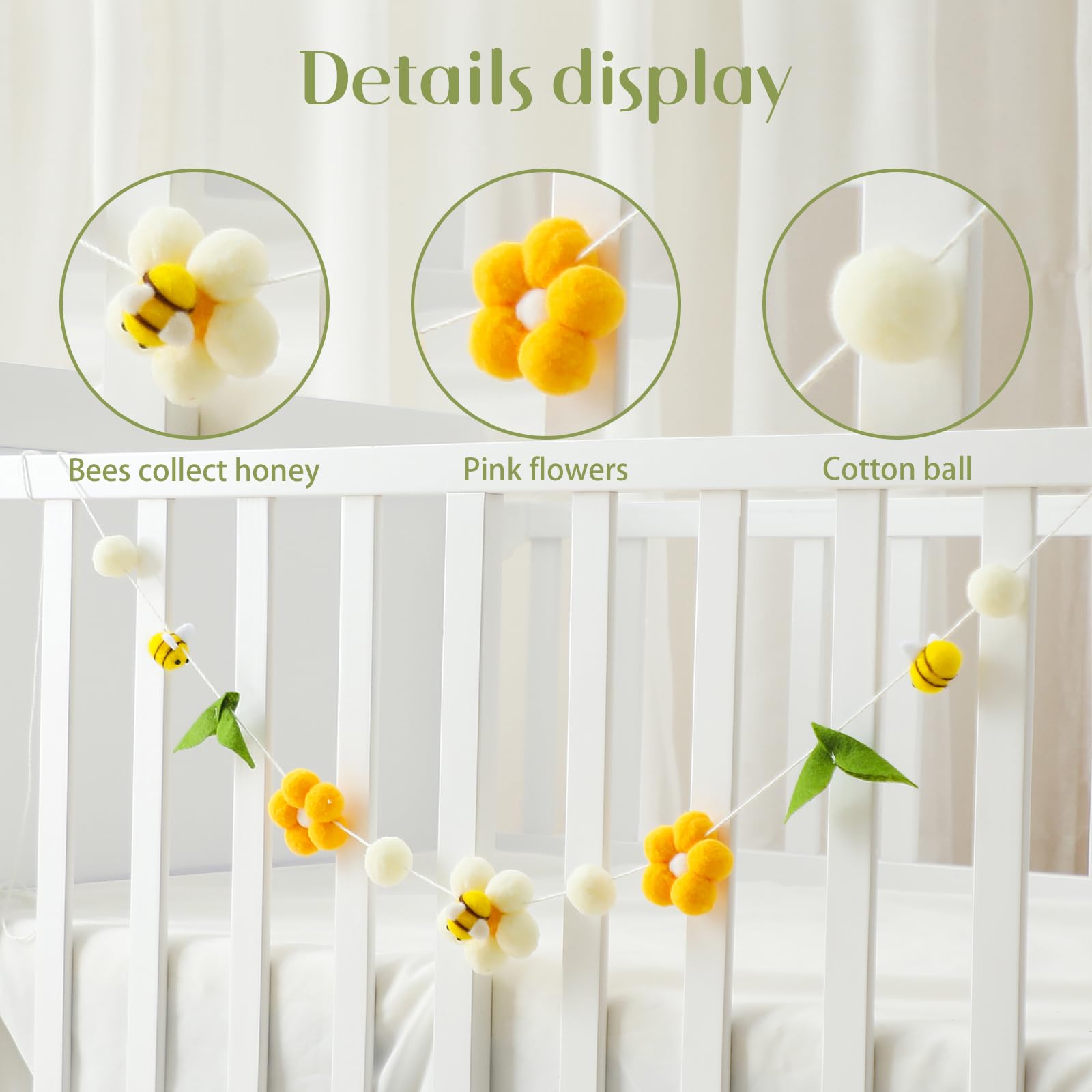 Baby Bed Mobile Baby Wind Chime Sea Creatures, 3D Clouds Fish Mobile Wind Chime, Baby Bed Hanging Game Mobile for Children's Room Children's Bed Decor