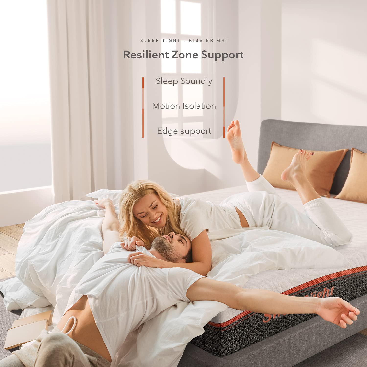 Full Size Mattress, Sweetnight 12” Hybrid Mattress with Gel Memory Foam & Pocket Innerspring for Cool Sleep & Edge Support, Bed Mattress with Moisture Wicking Adaptive Cover, Medium Firm, Full Size