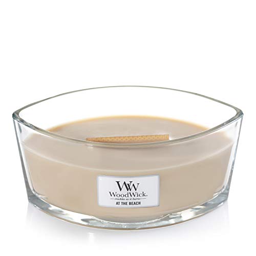 WoodWick Ellipse Scented Candle, at The Beach, 16oz - Up to 50 Hours Burn Time