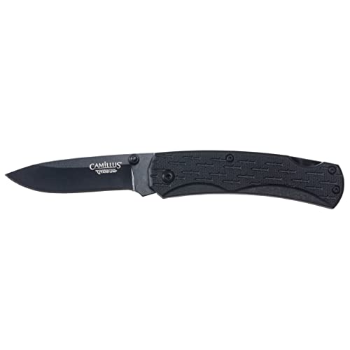 Camillus CamLite 6.25" Folding Knife Tactical Pocket Knife, Black (19200)