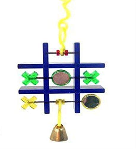 JW Pet Company Activitoy Tic Tac Toe Small Bird Toy, Colors Vary