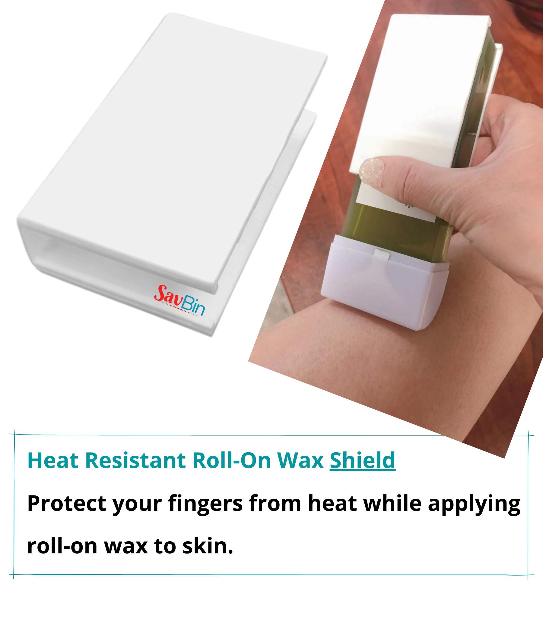 SAVBIN Roll-On Depilatory Cartridge Soft Wax Warmer (fits 4 wax cartridges) for Professional Salons and At-Home Self Waxing