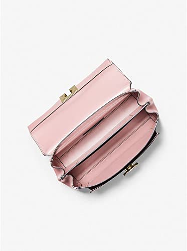 Michael Kors Lita Medium Leather Crossbody Bag (Powder Blush)