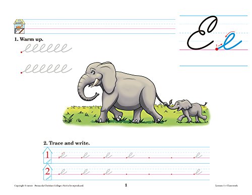 Writing with Phonics 1 - Abeka 1st Grade 1 Cursive Penmanship Student Work Book
