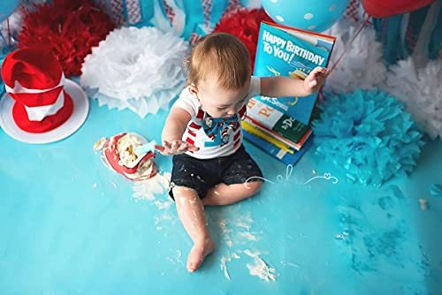 Dr. Seuss The Cat in The Hat Birthday Decorations/Thing 1 and Thing 2 Party Decorations/Dr. Seuss Baby Shower Decorations Blue White Red/Circus Carnival Party Decorations/2023 Nurse Graduation