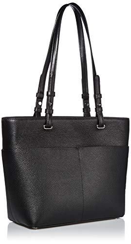 Michael Michael Kors Bedford Medium Top Zip Pocket Tote Black/Black One Size