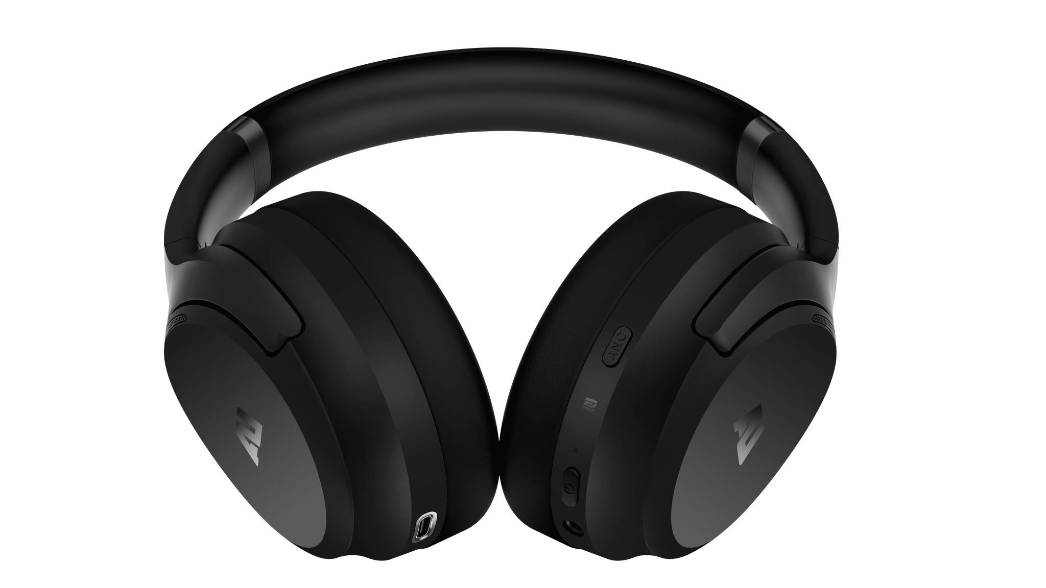 ausounds AU-X - Wireless Headphones with Hybrid Active Noise Cancelling (ANC), Bluetooth Headset with Planar Magnetic Driver, Panel Touch Controls (Over-Ear, Black)