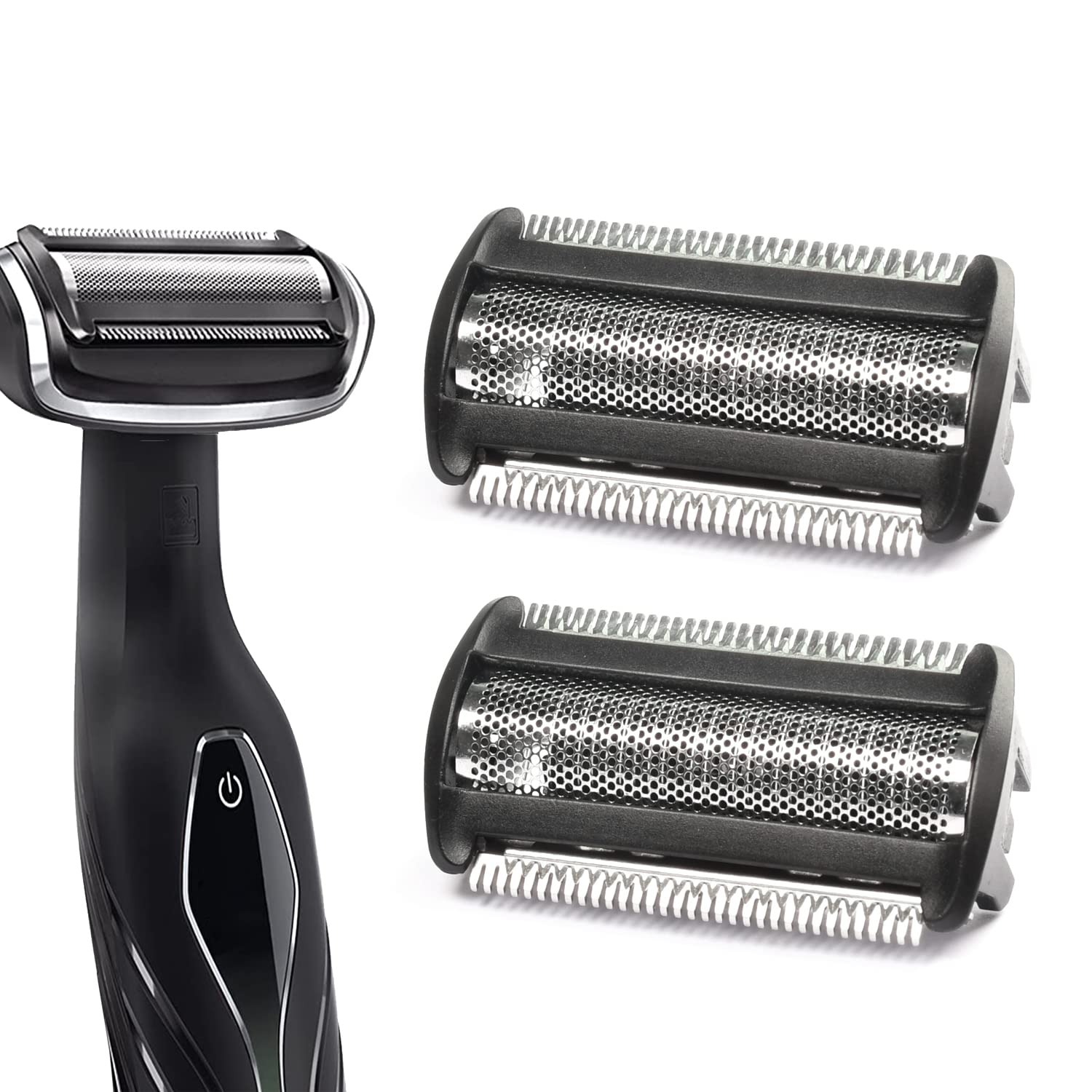 BG2000 Bodygroom Replacement Foil Heads Fit for Philips Norelco Bodygroom BG2020 BG2030 BG2040 only