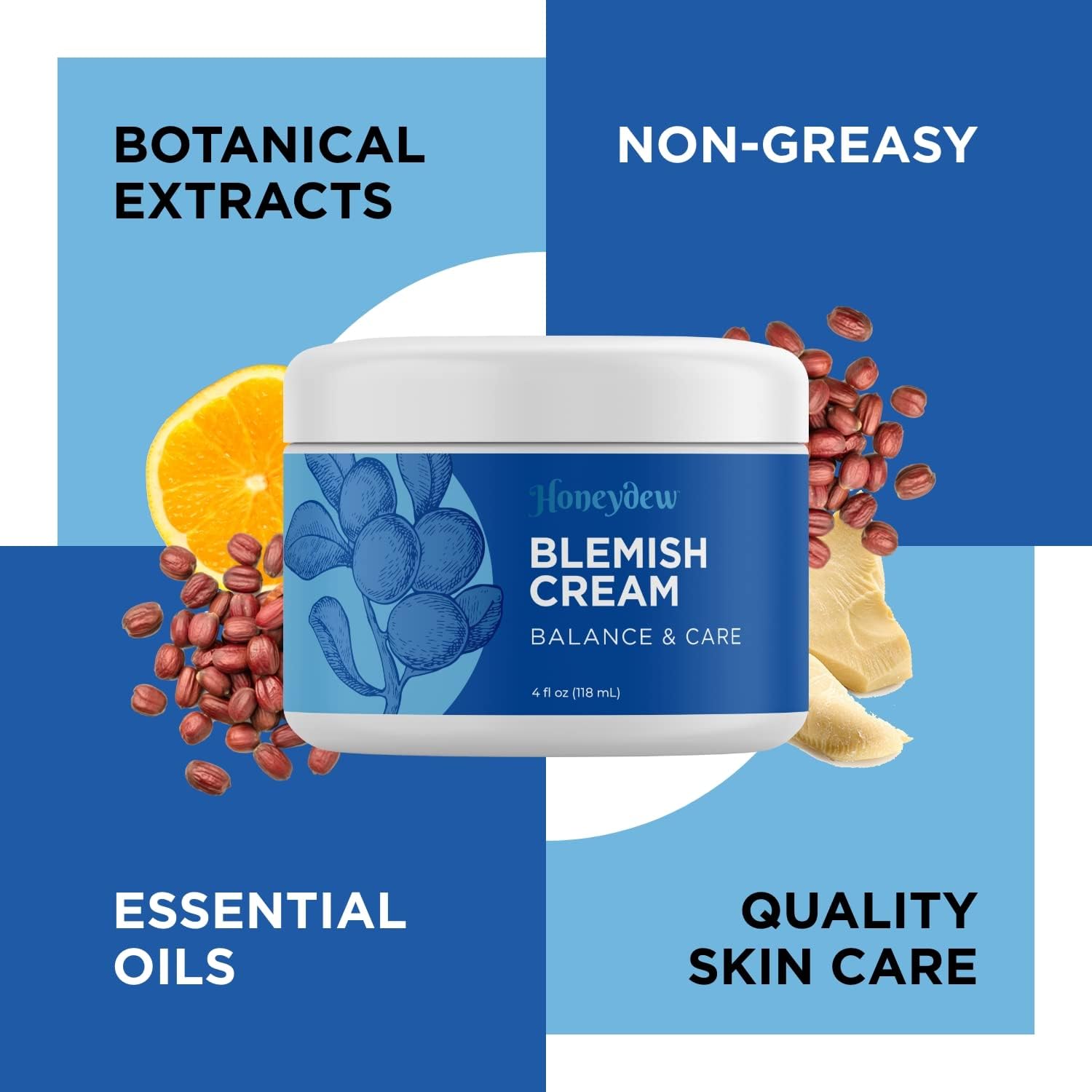 Scar Cream Face and Body Moisturizer - Whipped Blemish Cream for Stretch Marks and Old Scars with Shea Butter - Silicone Free Hydrating Stubborn Scar Cream with Vitamin E for Face and Body Care