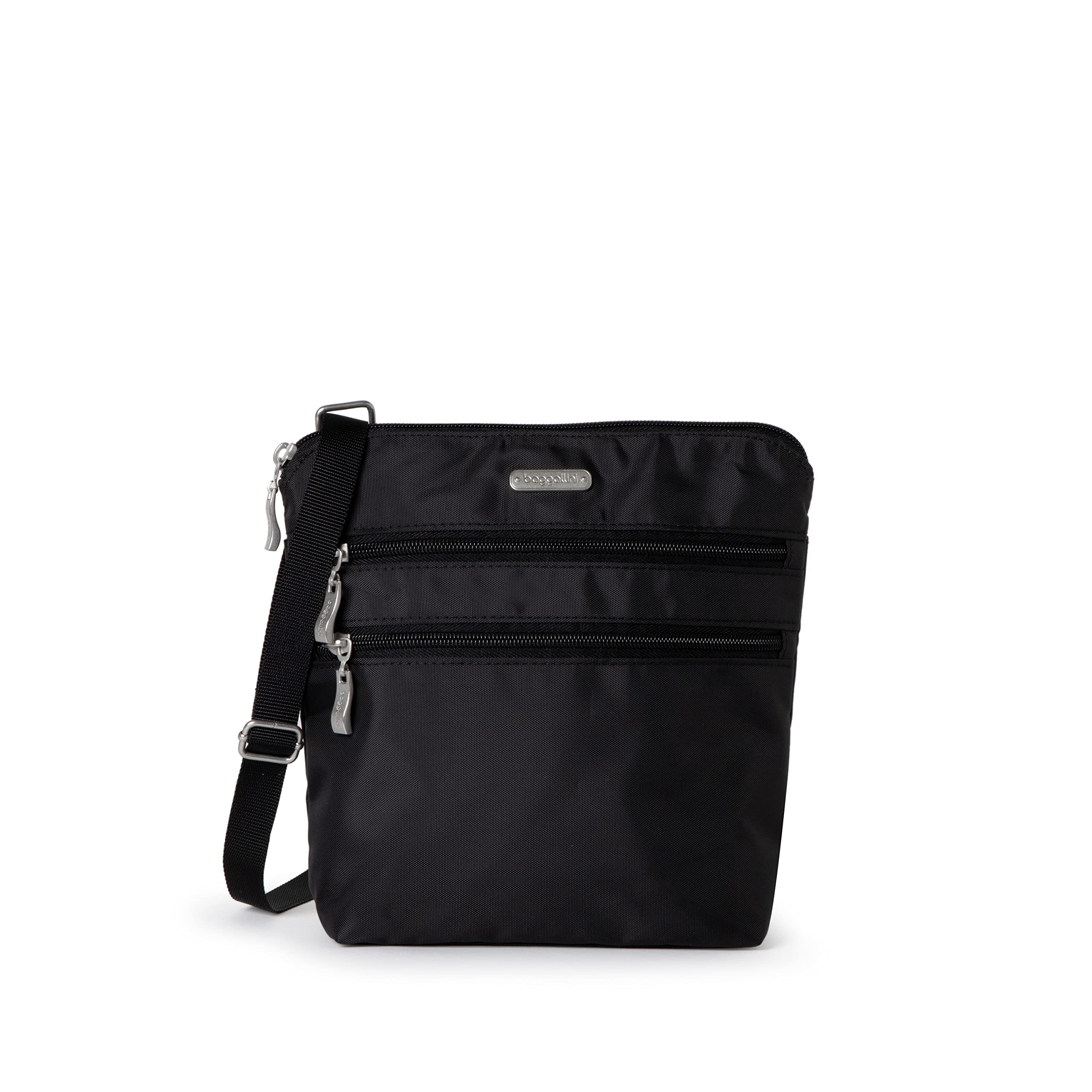 Baggallini Essential Crossbody Bag for Women - Built-in RFID Card Holder - Cross Body Purse with Quick-access Phone Pocket
