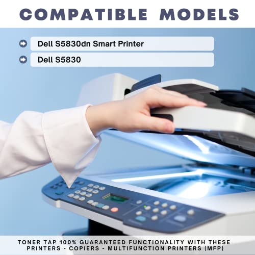 Toner Tap High Yield for Dell S5830dn (25,000pgs) 593-BBYS X68Y8 2JX96 Compatible Cartridge Replacement