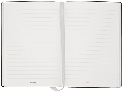 Montblanc Notebook Black Lined #146 Fine Stationery 113294 β Elegant Journal with Leather Binding and Ruled Pages β 1 x (5.9 x 8.2 in.)