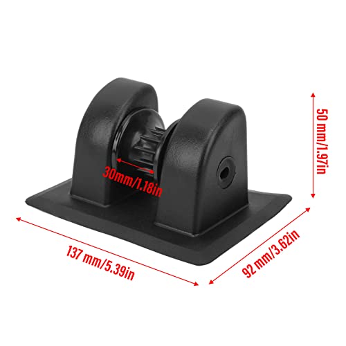 Astibym Kayak Anchor Row Roller, Sturdy Easy to Install Small Professional Inflatable Boat Anchor Holder PVC for Raft for Kayak(Black)