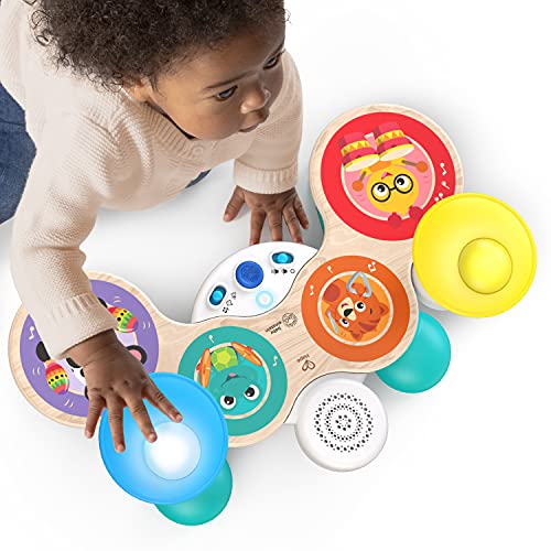 Baby Einstein Together in Tune Drums Safe Wireless Wooden Musical Toddler Toy, Magic Touch Collection, Age 12 Months+
