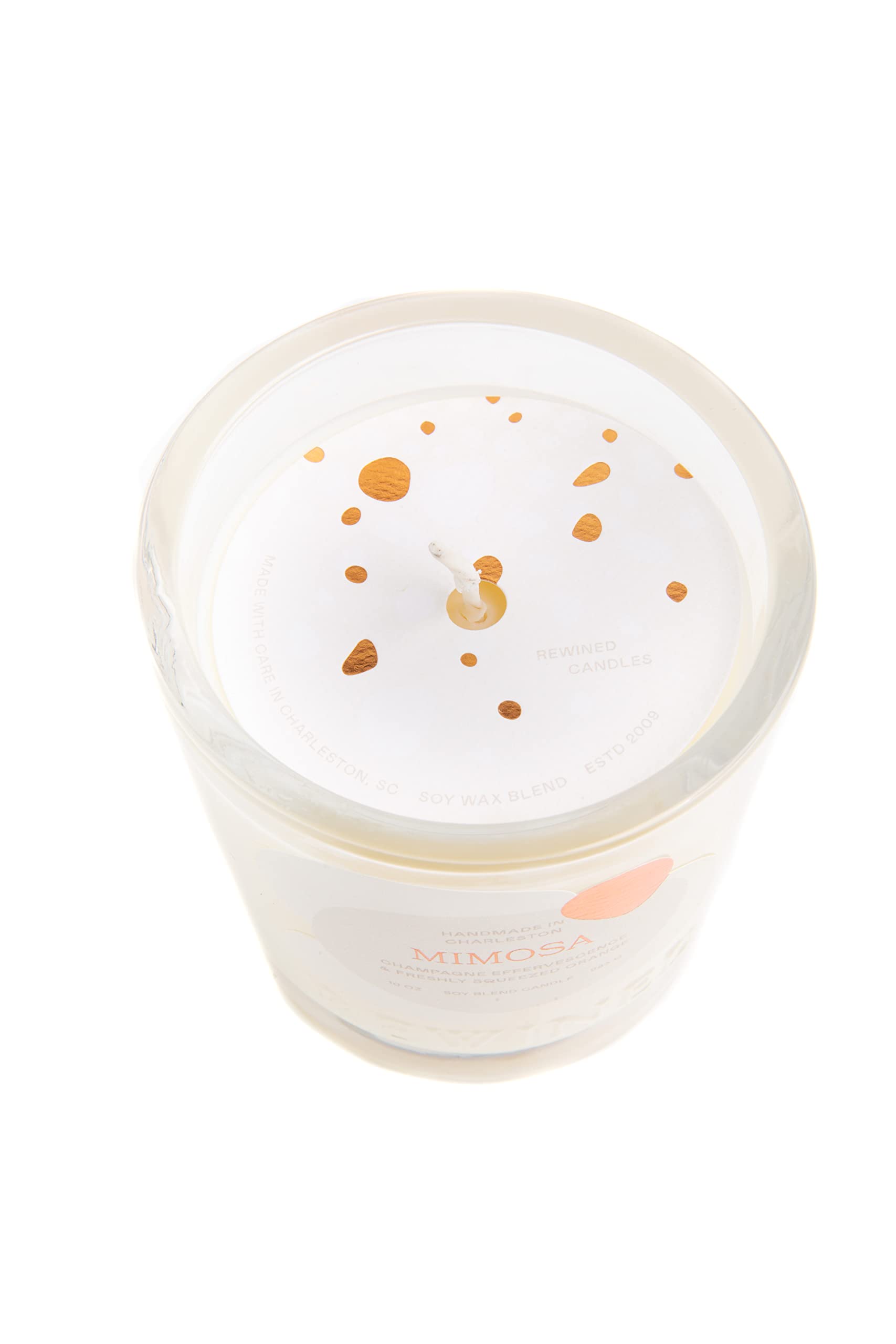 Mimosa 10 oz Champagne Effervescence & Freshly Squeezed Orange, 10 oz Soy Blend Candles 283g