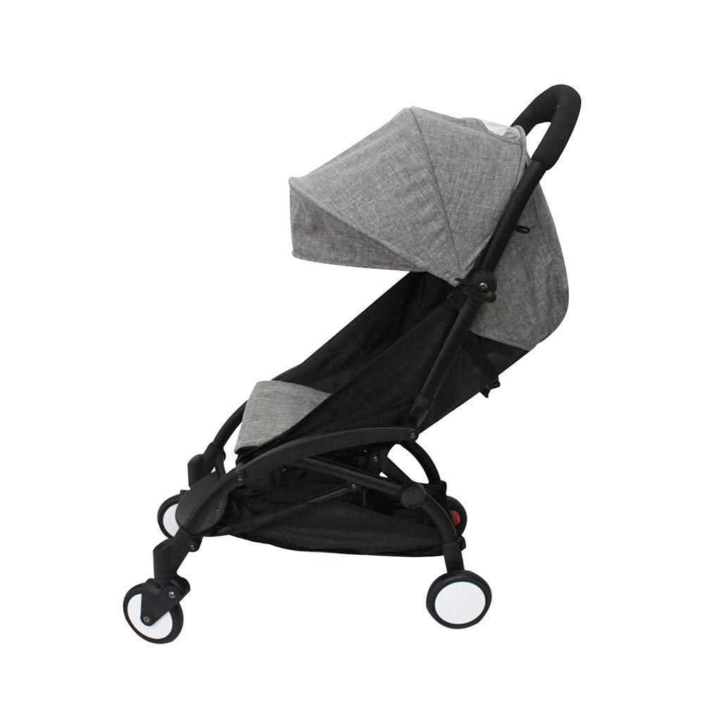 Baby Stroller Accessories Fit for Babyzen Yoyo Canopy and Seat Pad Liners for Yoya (Ma Grey)