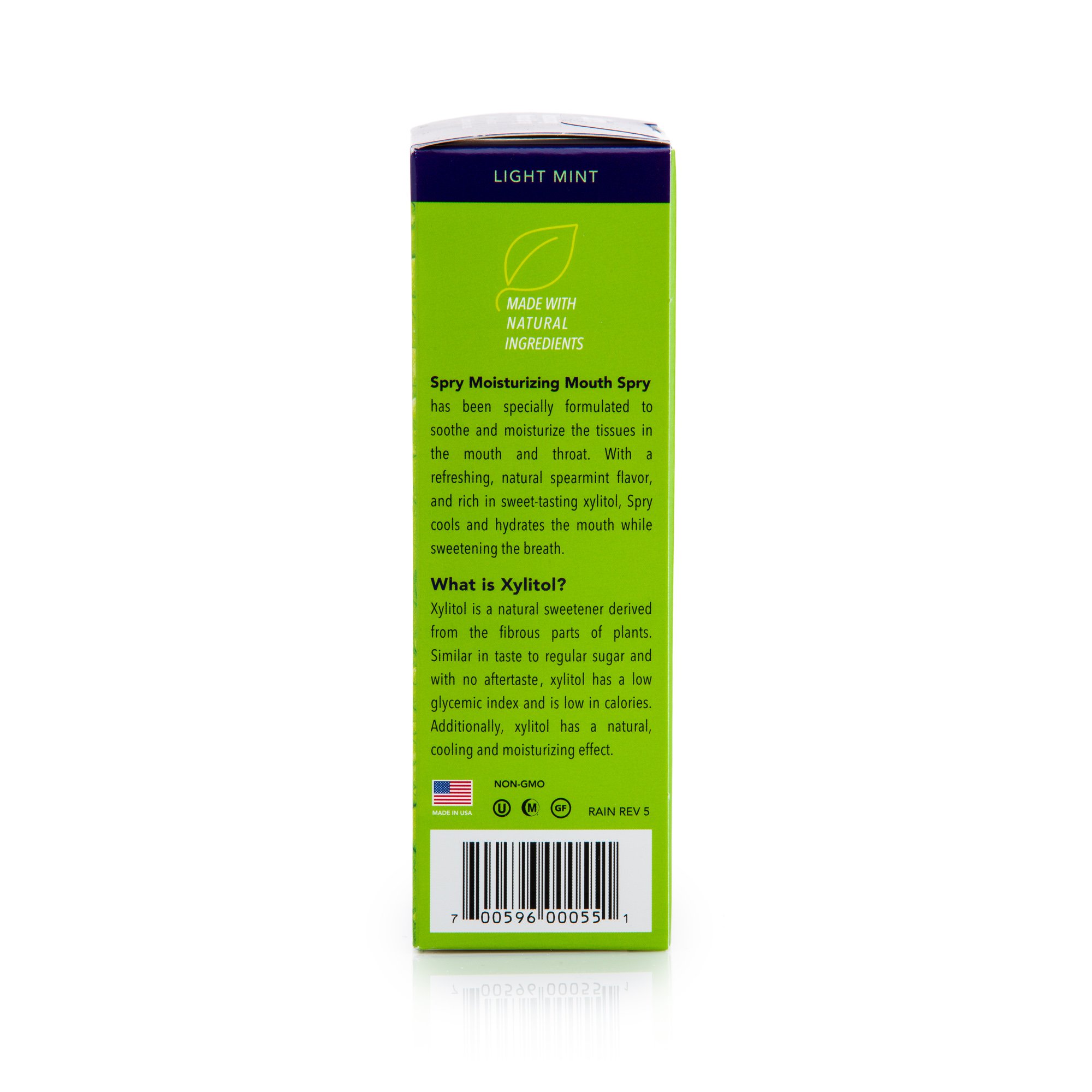 Spry Xylitol Moisturizing Bad Breath Mouth Spray, Bad Breath Treatment Oral Breath Spray with Natural Spearmint, 4.5 fl.oz (Pack of 1)