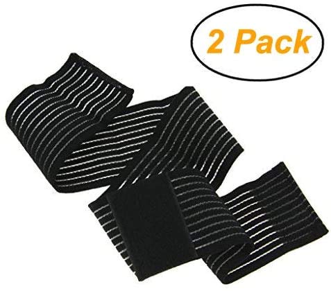 Ankle Brace Bandage, Elastic Breathable Compression Wrap Ankle Support Sleeves, Adjustable Ankle Support Brace Sleeve for Arthritis Reduce Swelling Basketball Sports Joint Pain Injury Recovery, 2 Pack