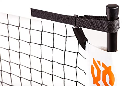 Onix Pickleball 2-in-1 Regulation-Size Portable Net and Practice Net Set Includes Carrying Case with Wheels