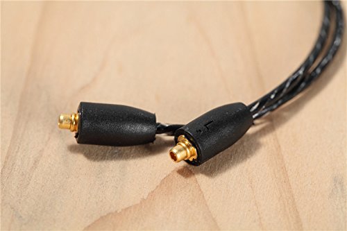 OFC Upgrade Audio Cable Cord for Shure SE846 SE535 SE425 SE315 SE215 UE900 (Black)