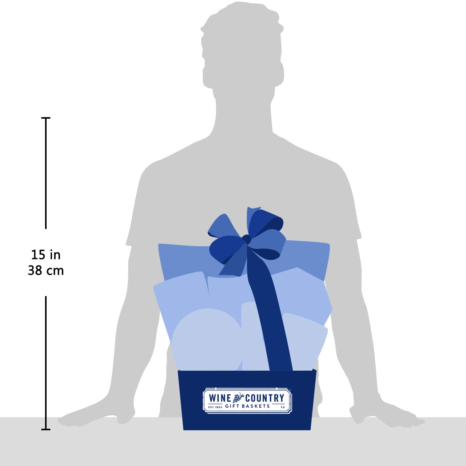 New Baby Boy Gift Basket- Oh Baby Blue Newborn Baby Boy Gift Basket by Wine Country Gift Baskets