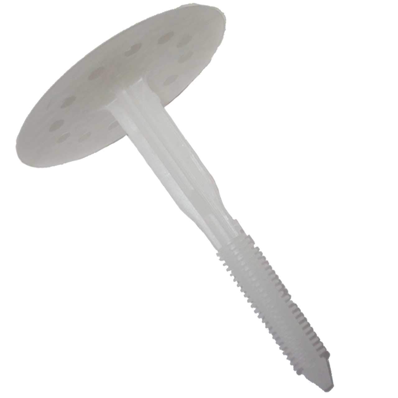 Trufast Heavy-Duty Plastic Insulation Masonry Fasteners - Durable Anchors for Securely Mounting on Brick, Concrete, and Stone Walls - Ideal for Home and Commercial Use (250, 3-1/2")