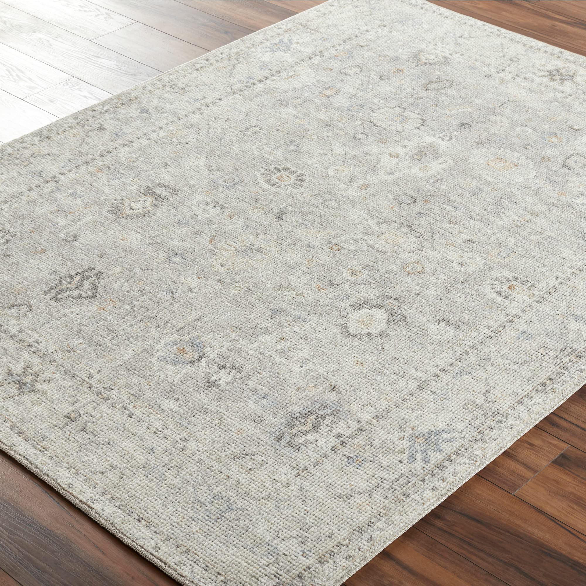 Becki Owens x Surya Davina Damask Area Rug , 9'2" x 12', Light Grey