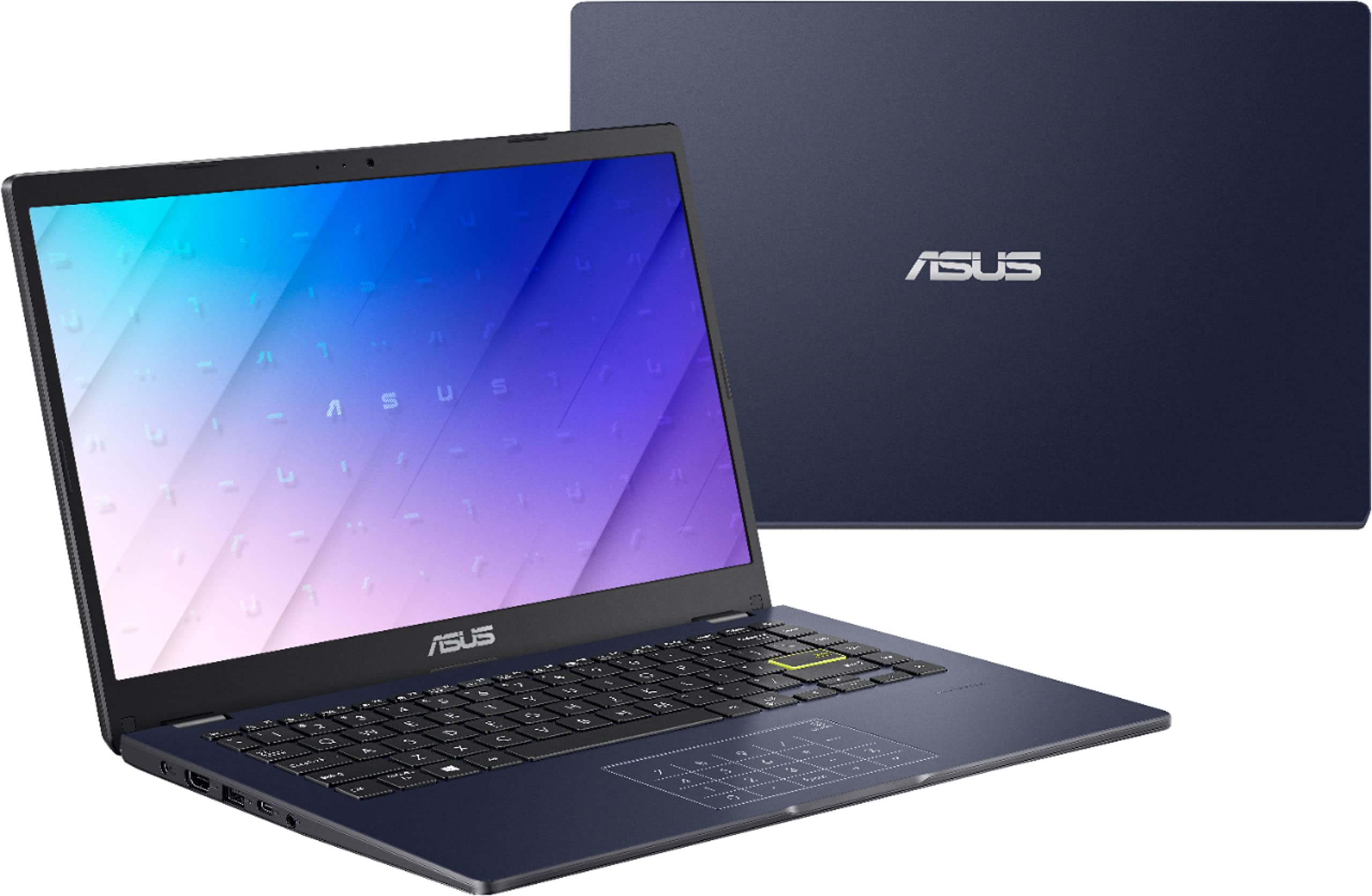 ASUS 14" Laptop, Intel Celeron N4020 Processor, Intel HD Graphics 5000, 4GB DDR4 RAM, 128GB eMMC, NumberPad, Windows 11 Home, Star Black, with MTC PC Accessories