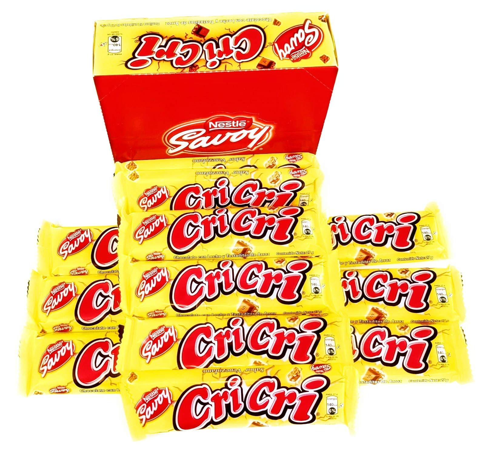 Chocolate Cri-Cri Made in Venezuela (12 bars of 27 gr / 0.95 oz)