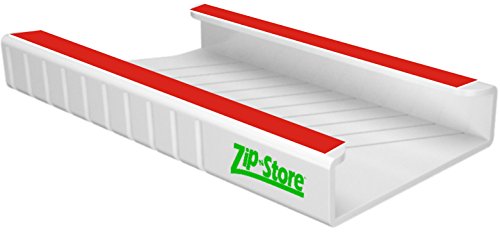 Zip n Store - Your Refrigerator Organizer Bins - Ziploc Bags Easy Fridge Organizer - Organizes 10 Bags, Perfect For Leftovers, Easy To See & Install, Access Food, Does not come with Tracks - Door