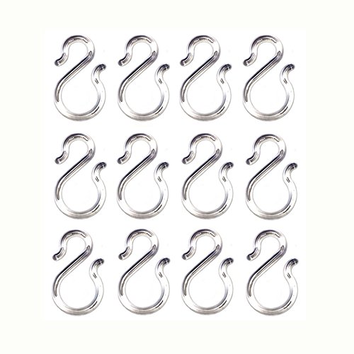 zison 12 PCS 1.7Inch Clear Plastic Punch Bowl Cup S Hooks