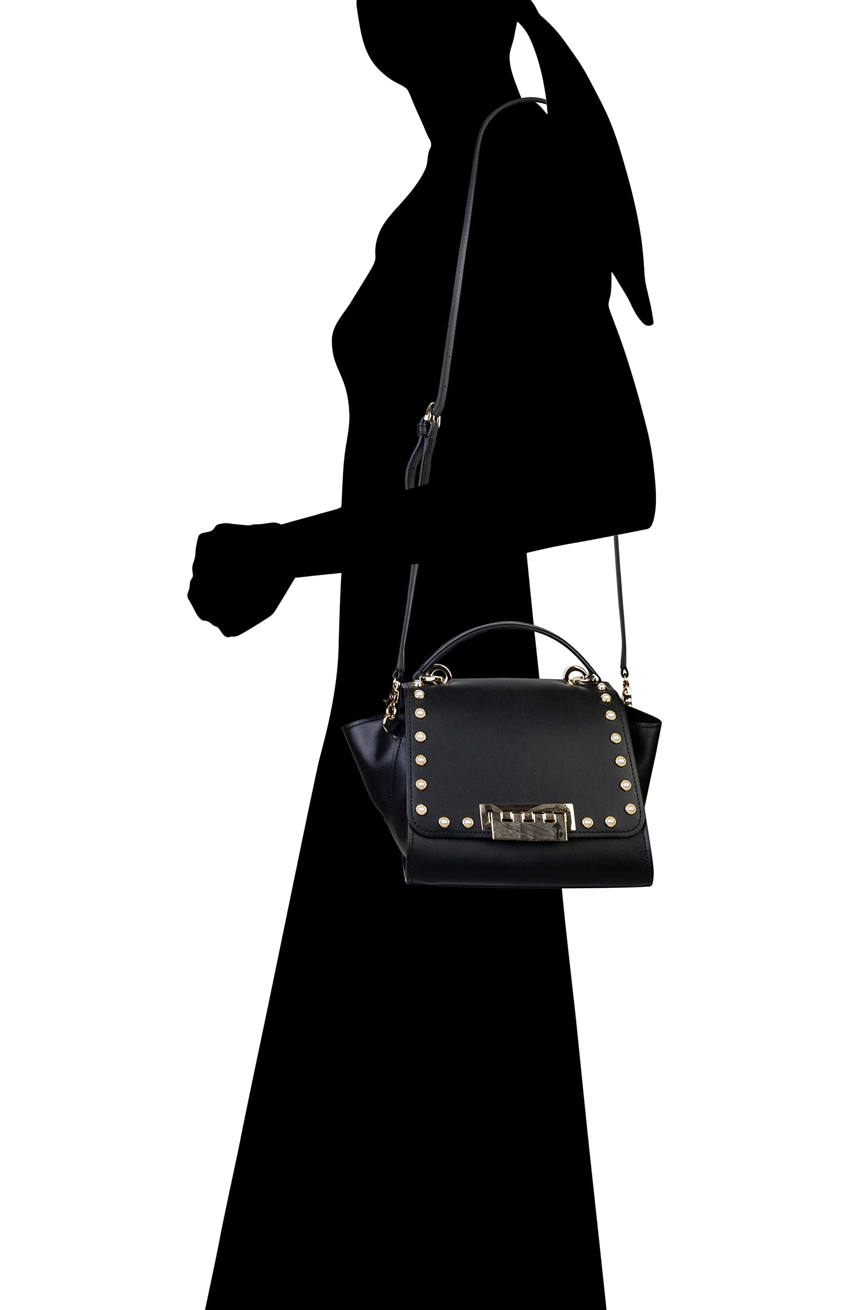 ZAC Zac Posen Eartha Top Handle Crossbody Bag, Black