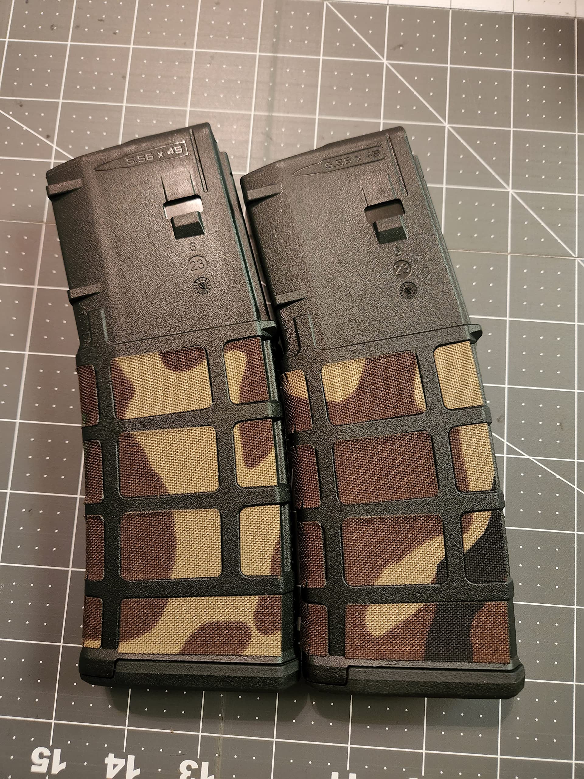 Dangerfield Arms TackGear Wrap 8" x 12" MultiCam Cordura Camouflage Adhesive Wrap 500 Denier adhesive back for kydex and other items (Woodland Camo M81)