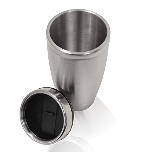 SkunkWerkz Commuter Travel Mug, Flag of El Salvador, Personalized Engraving Included