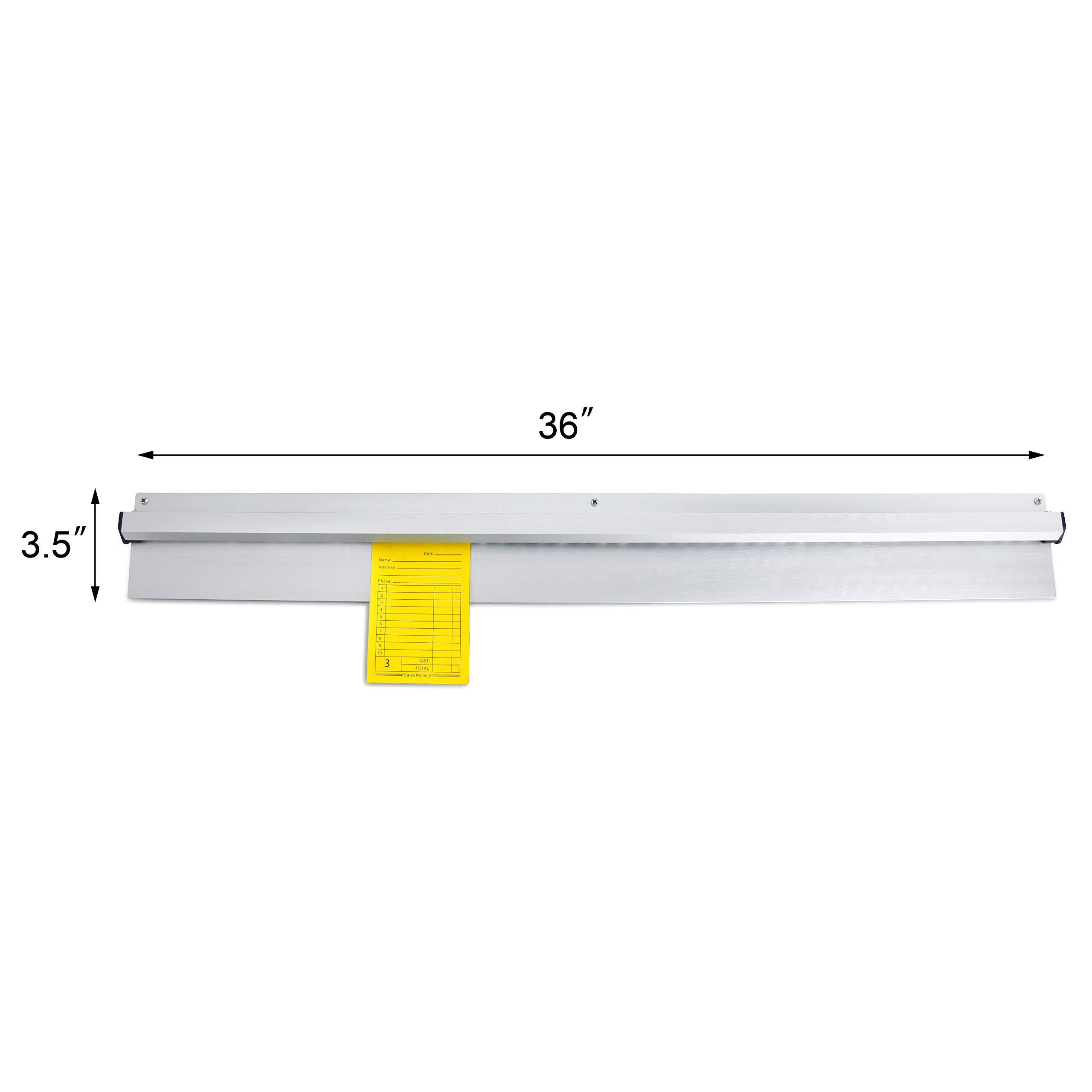 New Star 23923 Anodized Aluminum Slide Check Rack, 36-Inch, Silver