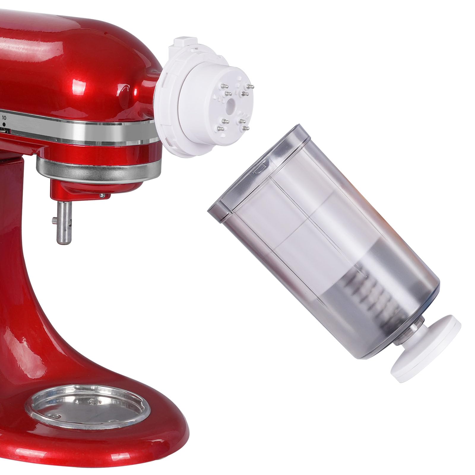 Gdrtwwh Shaver Ice Attachment for KitchenAid Stand Mixer-Ice Shaver and Snow Cone Attachment for Kitchenaid Stand Mixer,BPA Free(8pcs Ice Mold Includ)