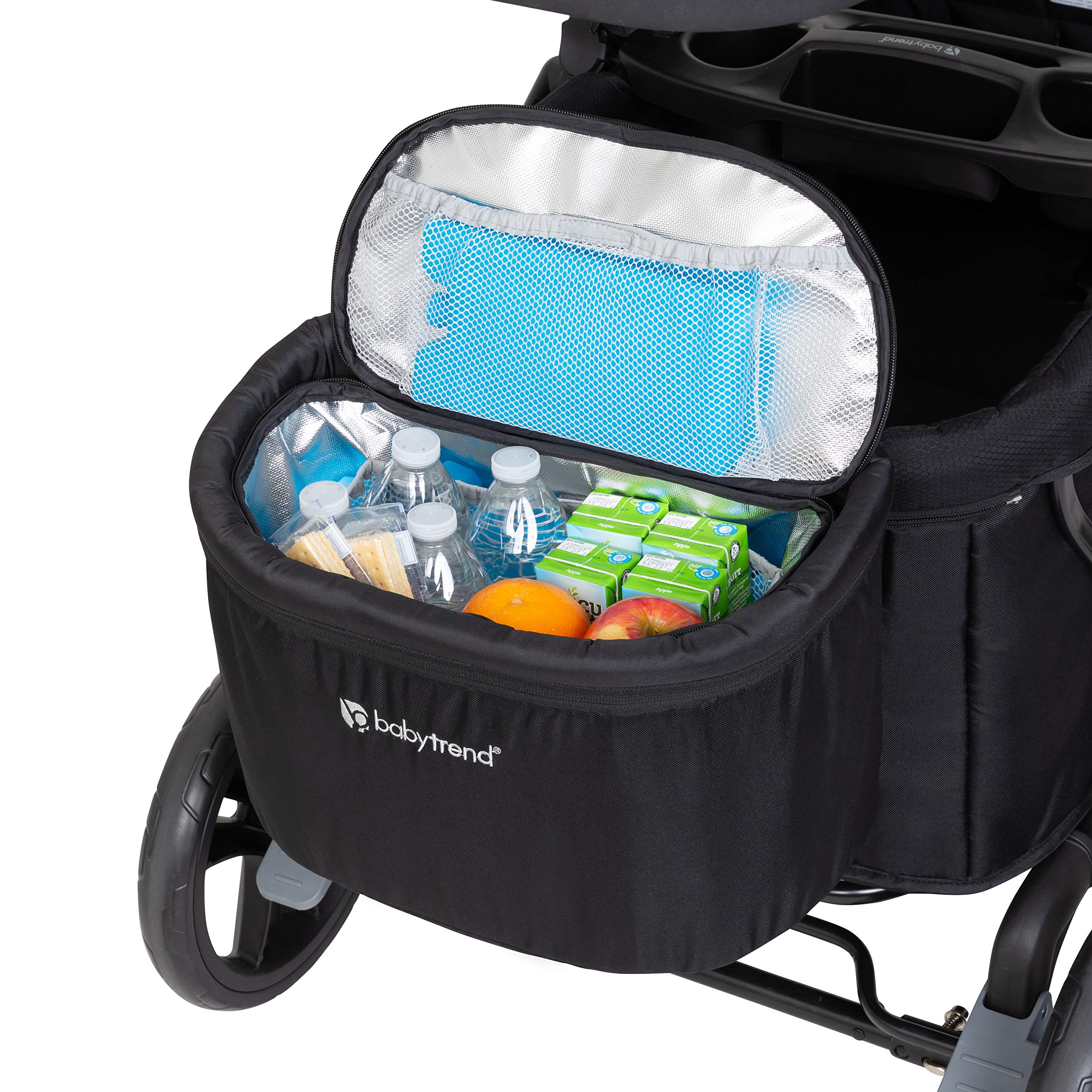 Baby Trend Expedition 2-in-1 Stroller Wagon Plus, Ultra Marine & Insulated and Versatile Stroller Wagon Deluxe Storage Basket for Expedition and Tour Wagon Models