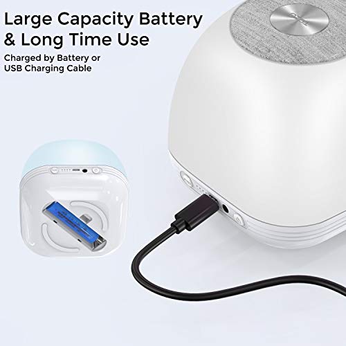 TOZO NL1 White Noise Machine with 32 Hi-fi Soothing Sounds, Adjustable Night Light, Timer & Memory Function, Built-in Rechargeable Battery or Adapter Charging, Sound Machine for Sleeping, Study & Work