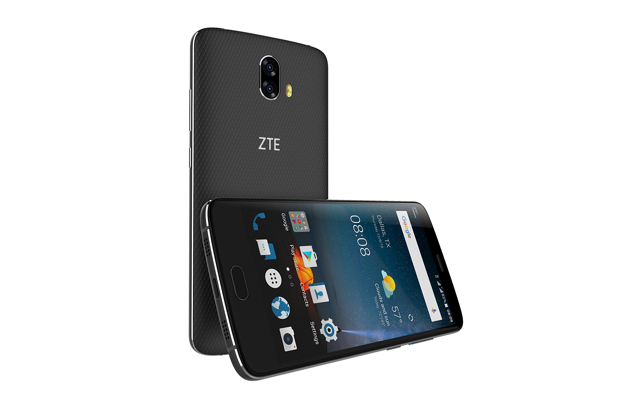 ZTE Blade V8 Pro (32GB) 5.5" FHD Display, Dual 13MP Camera's, Dual SIM 4G LTE GSM Factory Unlocked Phone (US Warranty) - Black Diamond