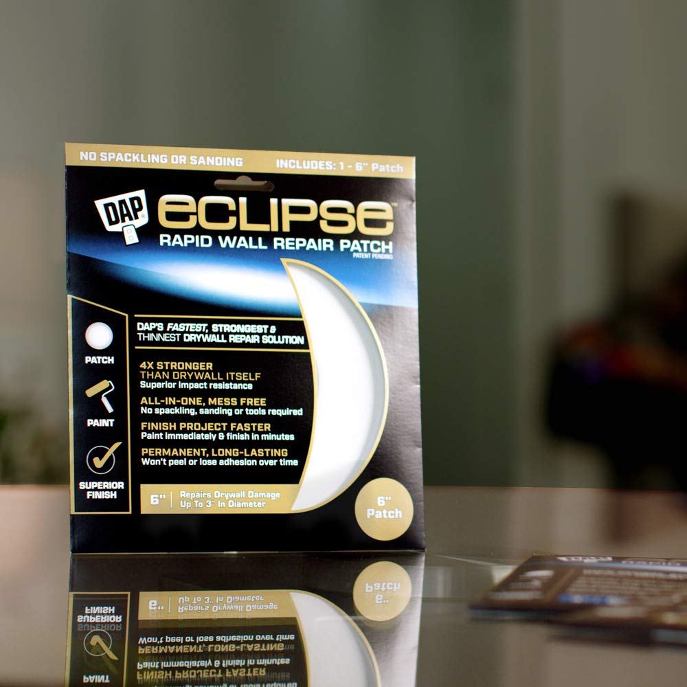 DAP 7079809165 Repair Eclipse Wall Patch, 6 Inch, Clear, White