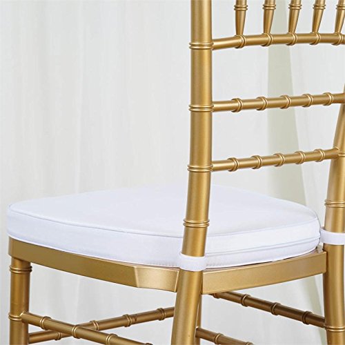 BalsaCircle White Cushion for Chiavari Chairs - Wedding Party Event Furniture Reception Dinner Catering Ceremony Decorations