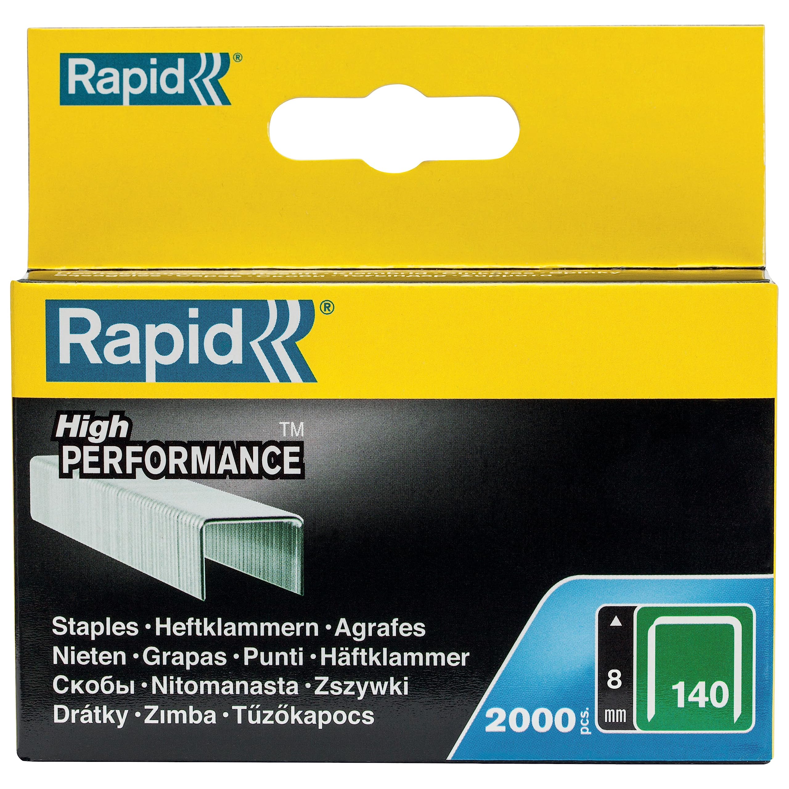 Rapid 11908131 Staples, Brads & Nails, 1-Pack, grey