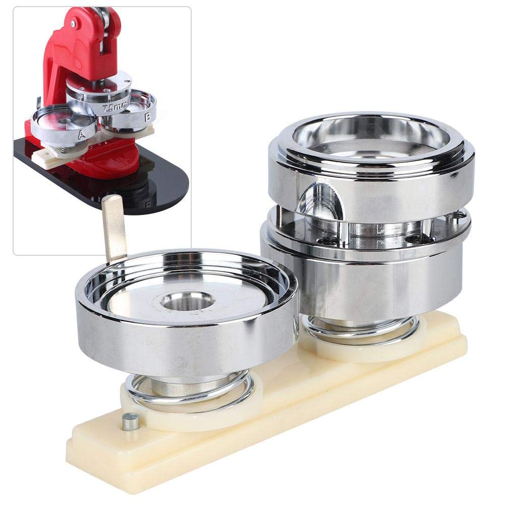 AYBAL Badge Mould, 58mm Pin Making Badge Punching Die Round Button Mould DIY Button Interchangeable Maker Pin Punch Die Badge Press Machine Accessories