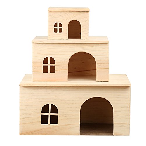 OMEM for Small Animals House Natural Life Tunnel System Such as Hamsters, Guinea Pigs, Golden Bears, Hedgehogs, Rabbits, Turtles, Easy to Clean (L)